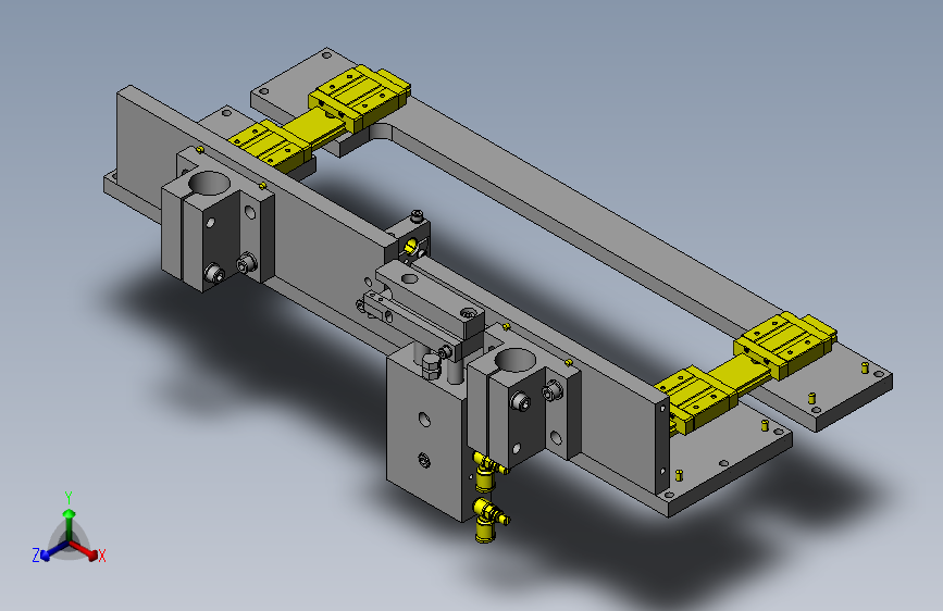 使用了齿条齿轮的统一直动式夹具_SOLIDWORKS 2010_模型图纸下载 – 懒石网
