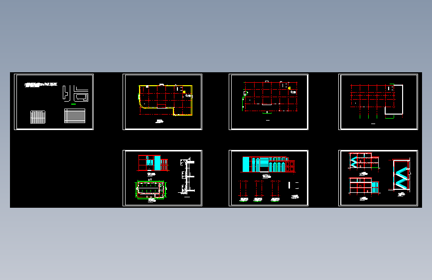 某3层百货商场全套设计(含计算书，建筑图，结构图，周记，PKPM)土木毕业论文课程设计说明书CAD_AutoCAD 2000_模型图纸下载 – 懒石网