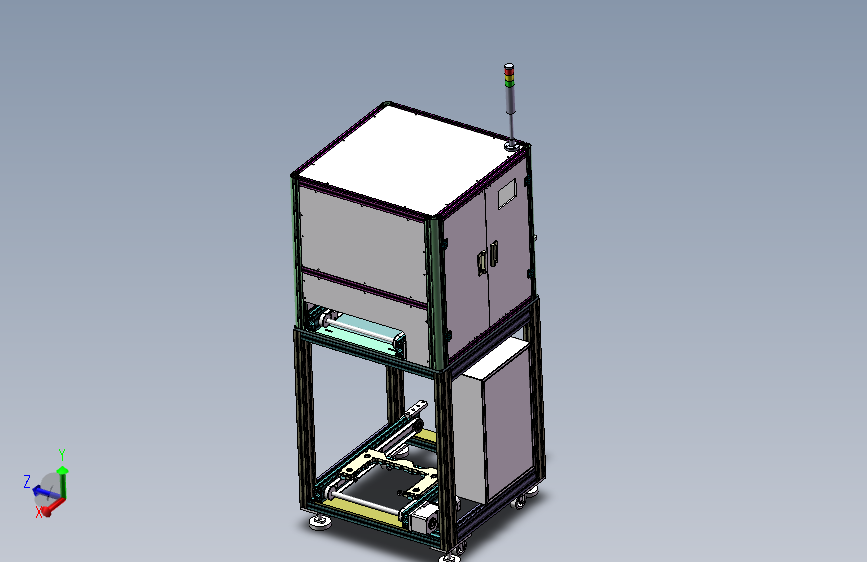 468 简易载具翻转机_SOLIDWORKS 2016_模型图纸下载 – 懒石网