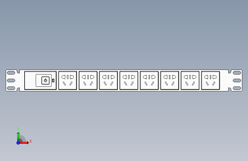 34 PDU_8口_SOLIDWORKS 2016_模型图纸下载 – 懒石网