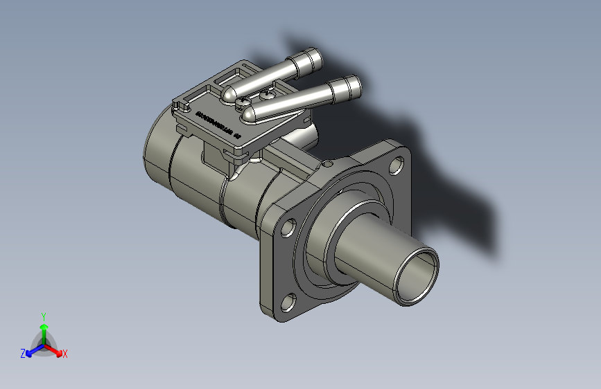 1501制动主缸总成3505010-G701-2_STEP_模型图纸下载 – 懒石网