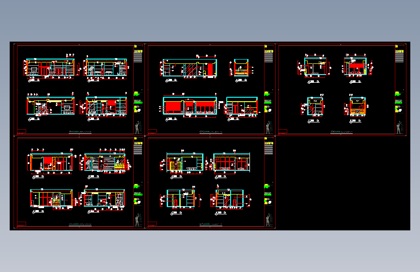 南京星雨花都D1户型施工图及材料样板_AutoCAD 2000_模型图纸下载 – 懒石网