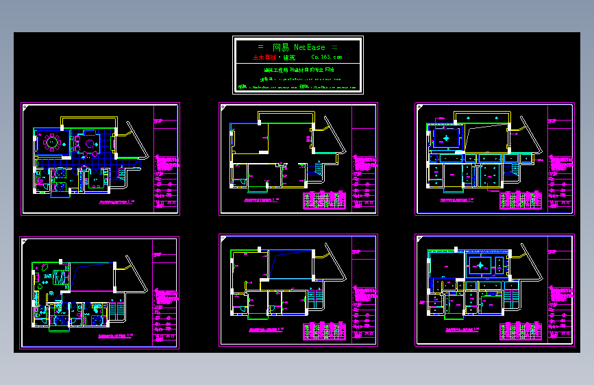 别墅装修图_AutoCAD 14_模型图纸下载 – 懒石网