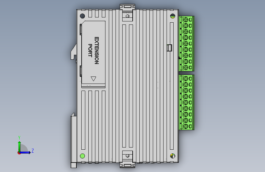 PLC控制器_SOLIDWORKS 2015_模型图纸下载 – 懒石网