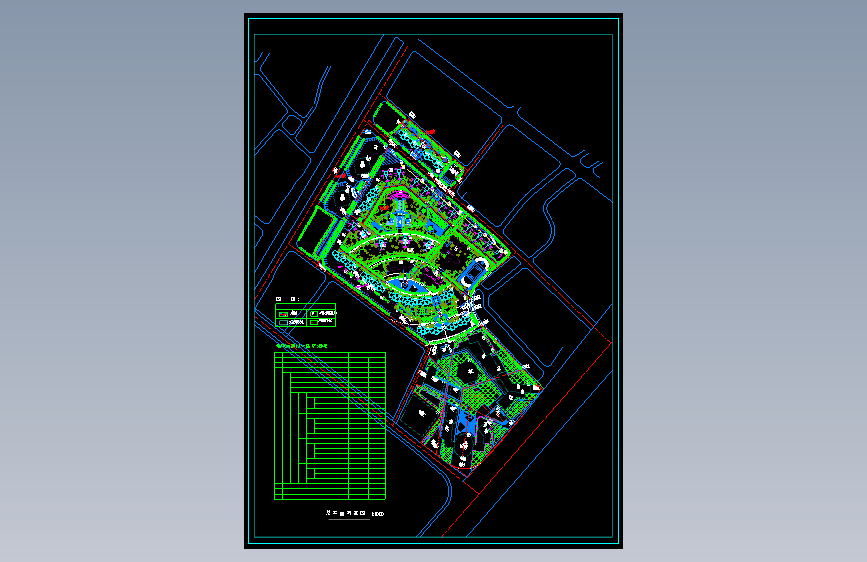 122 某城市商业综合体及居住社区规划设计方案_AutoCAD 2007_模型图纸下载 – 懒石网