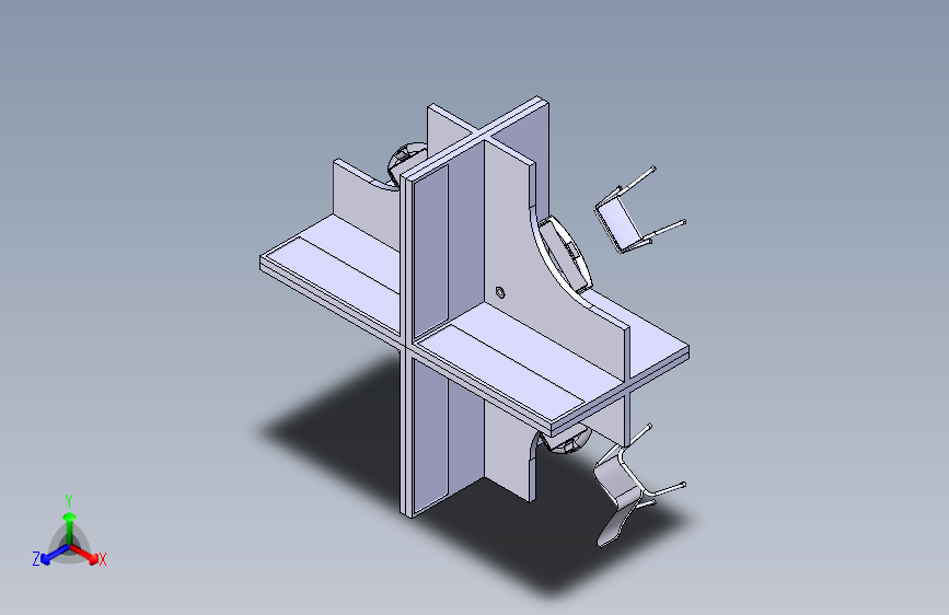 桌子_CATIA_模型图纸下载 – 懒石网