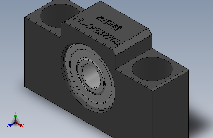 EF丝杆支撑座[EF6]_SOLIDWORKS 2018_模型图纸下载 – 懒石网