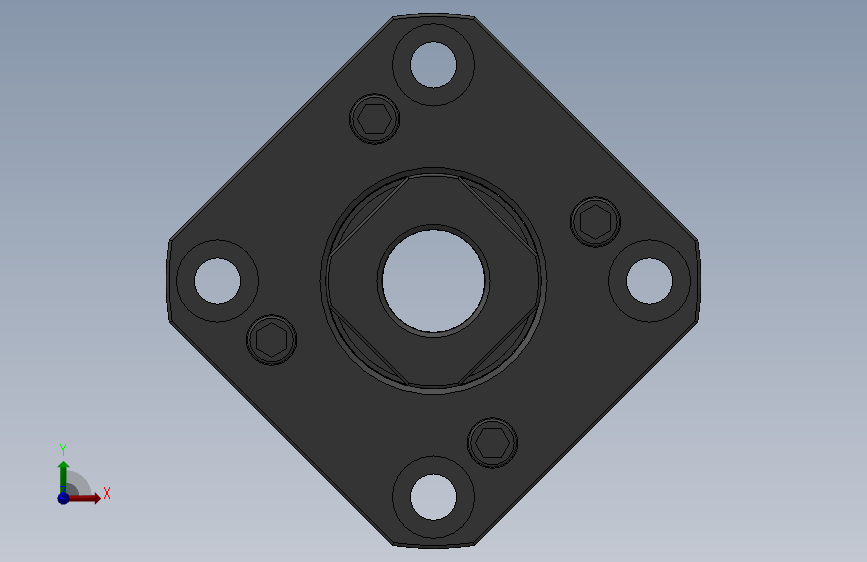 FK丝杆支撑座[FK10]_SOLIDWORKS 2018_模型图纸下载 – 懒石网