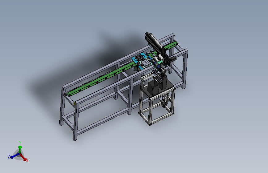 4411 机顶盒自动贴脚垫机构 Solidworks 2018 模型图纸下载 懒石网