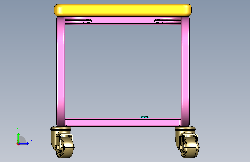 汽车修理滚轮移动工作凳维修凳子_STEP _模型图纸下载 – 懒石网