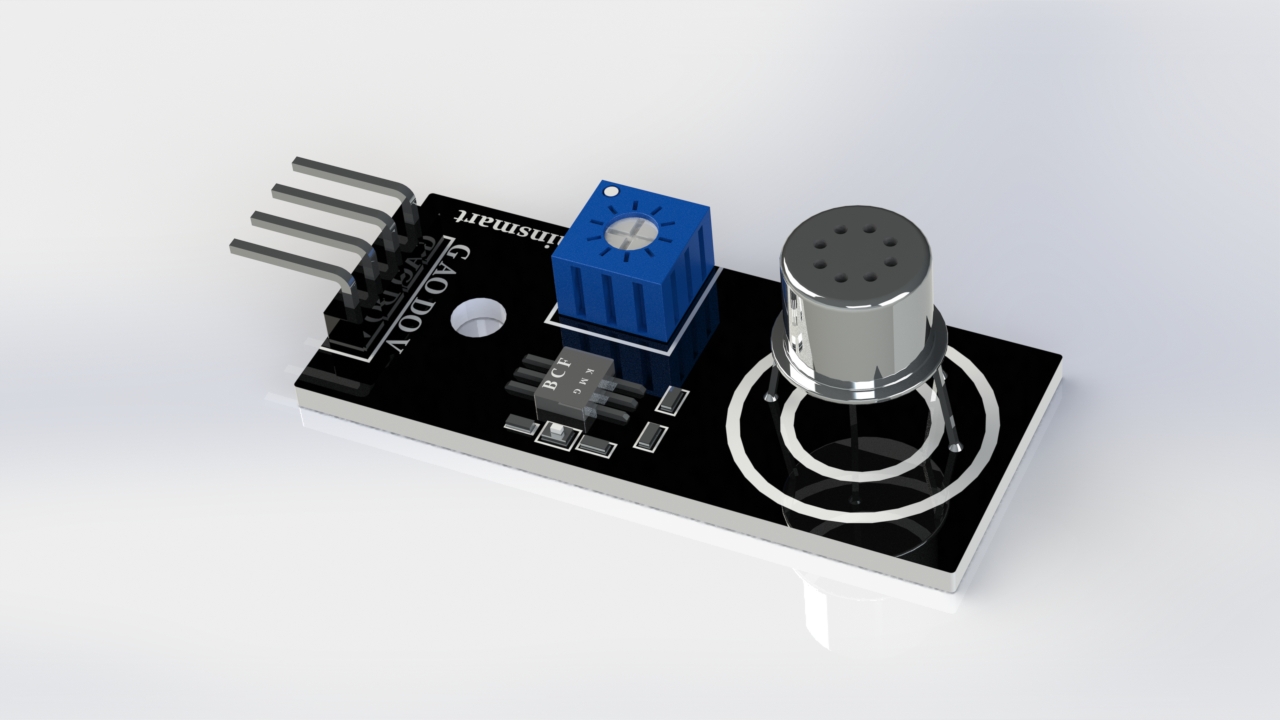 VOC 传感器_SOLIDWORKS 2015_模型图纸下载 – 懒石网