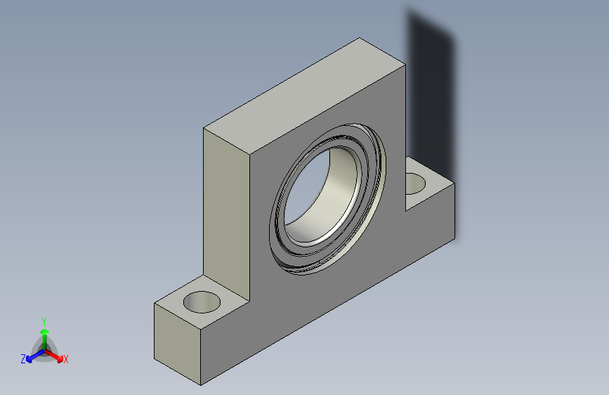 BGJ21-6002DD-h40带座轴承T型高度选择型_STEP_模型图纸下载 – 懒石网