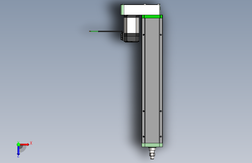 内嵌式电缸 GTY8-60闭环步进[GTY8-L10-300-BL-60-C2-N]_SOLIDWORKS 2018_模型图纸下载 – 懒石网