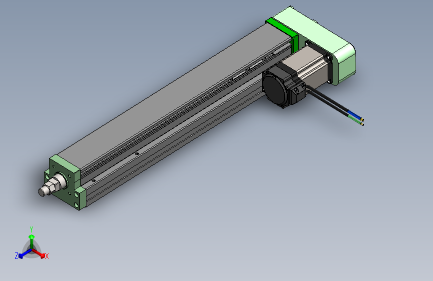 内嵌式同步带 GTA12-60闭环步进[GTA12-L40-300-LD-60-C2-N]_SOLIDWORKS 2018_模型图纸下载 – 懒石网