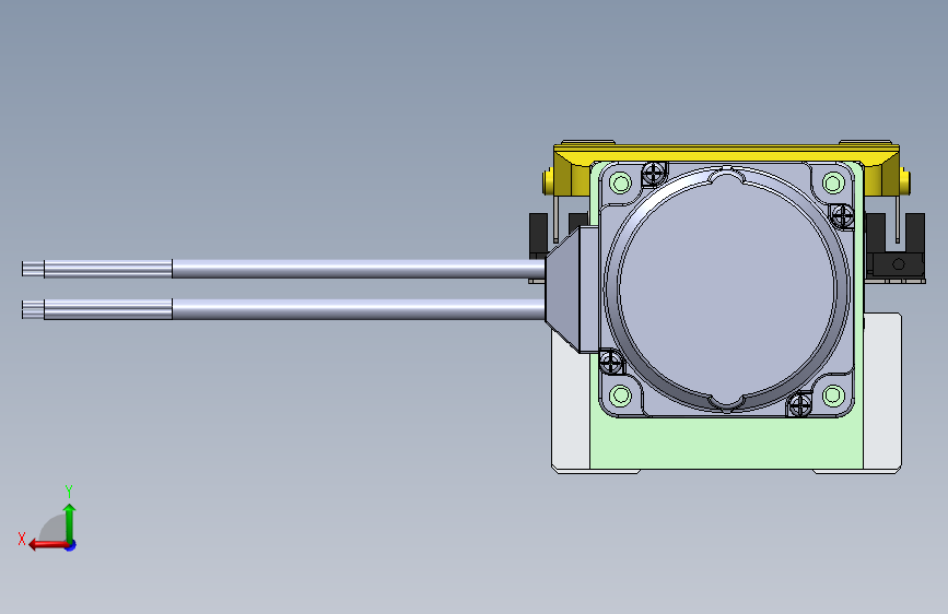 内嵌式螺杆 GTH8-60闭环步进[GTH8-L10-350-BC-60-C2-P]丝杆滑台模组_SOLIDWORKS 2018_模型图纸下载 ...