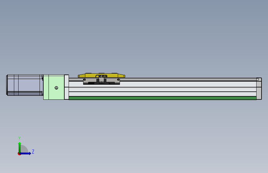 内嵌式螺杆 GTH8-60闭环步进[GTH8-L10-350-BC-60-C2-P]丝杆滑台模组_SOLIDWORKS 2018_模型图纸下载 ...