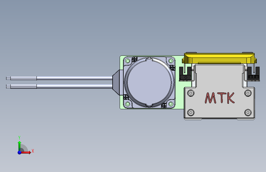 内嵌式螺杆 GTH8-60闭环步进[GTH8-L10-350-BL-60-C2-P]丝杆滑台模组_SOLIDWORKS 2018_模型图纸下载 ...