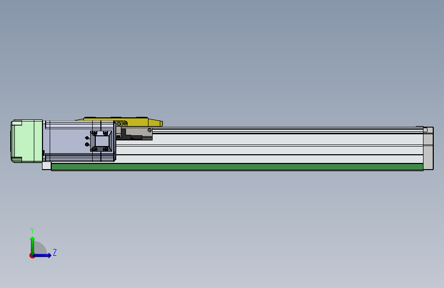 内嵌式螺杆 GTH8-60闭环步进[GTH8-L10-350-BL-60-C2-P]丝杆滑台模组_SOLIDWORKS 2018_模型图纸下载 ...