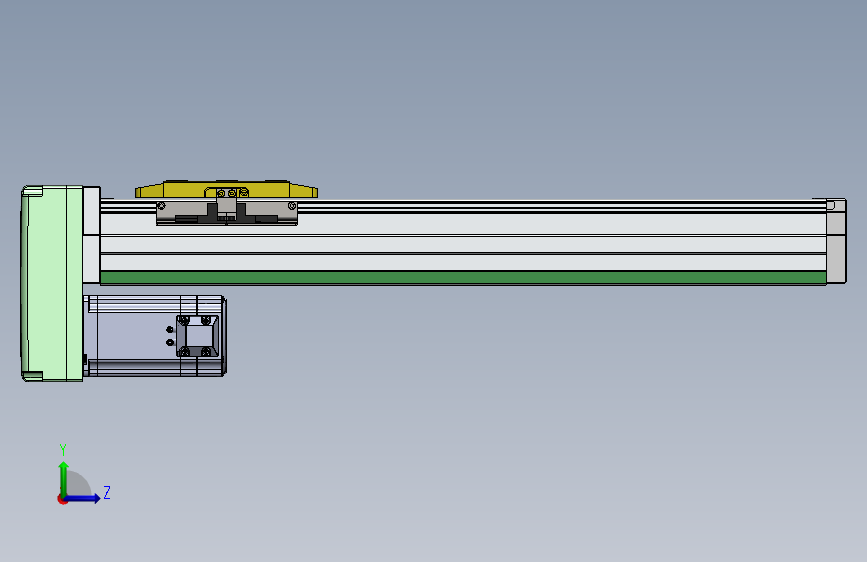 内嵌式螺杆 GTH8-60闭环步进[GTH8-L10-350-BM-60-C2-P]丝杆滑台模组_SOLIDWORKS 2018_模型图纸下载 ...