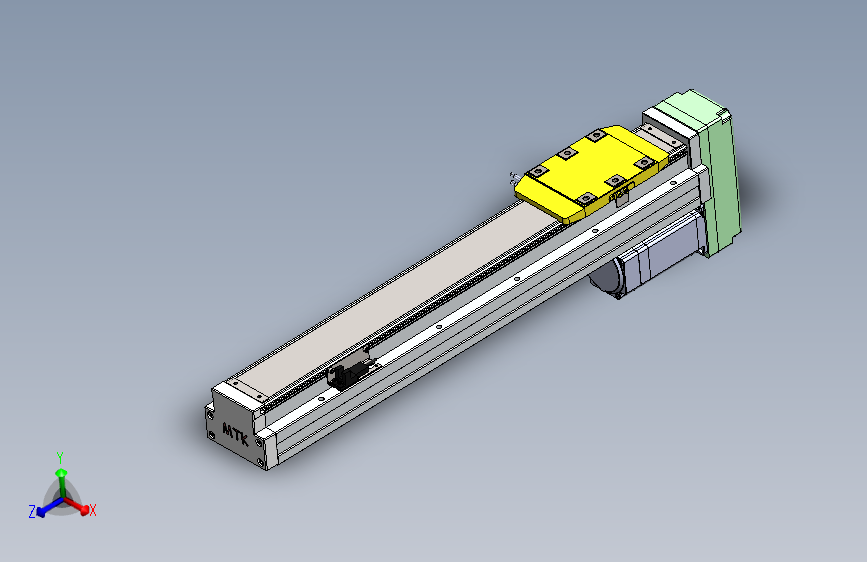 内嵌式螺杆 GTH12-60闭环步进[GTH12-L10-300-BC-60-C2-P]丝杆滑台模组_SOLIDWORKS 2018_模型图纸 ...