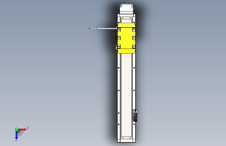内嵌式螺杆 GTH8-60闭环步进[GTH8-L10-350-BM-60-C2-P]丝杆滑台模组_SOLIDWORKS 2018_模型图纸下载 ...