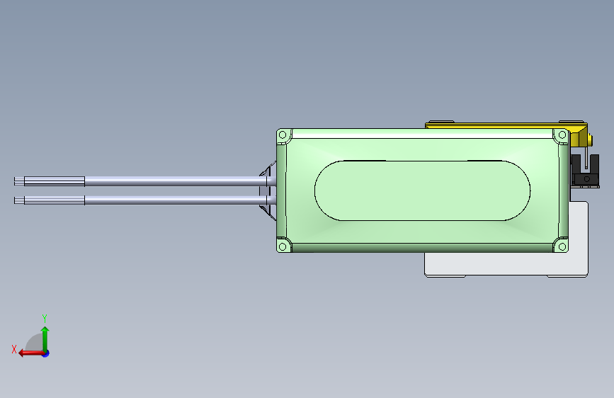 内嵌式螺杆 GTH8-60闭环步进[GTH8-L10-350-BR-60-C2-P]丝杆滑台模组_SOLIDWORKS 2018_模型图纸下载 ...