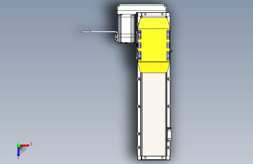 内嵌式螺杆 GTH12-60闭环步进[GTH12-L10-300-BL-60-C2-N]丝杆滑台模组_SOLIDWORKS 2018_模型图纸 ...