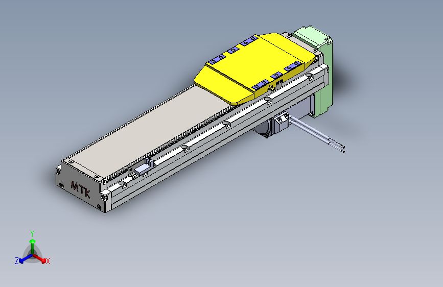 内嵌式螺杆 GTH12-60闭环步进[GTH12-L10-300-BM-60-C2-N]丝杆滑台模组_SOLIDWORKS 2018_模型图纸 ...