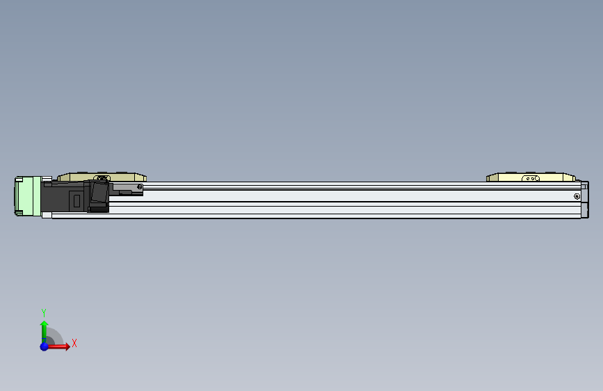 内嵌式左右旋螺杆 GTH5S-100W伺服[GTH5S-L2-200-BL-M100W-C2-N]丝杆滑台模组三菱马达_SOLIDWORKS 2018_模型图纸下载 – 懒石网