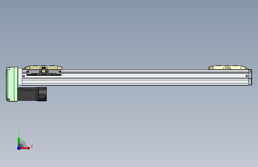 内嵌式左右旋螺杆 GTH5S-100W伺服[GTH5S-L2-200-BM-M100W-C2-N]丝杆滑台模组三菱马达_SOLIDWORKS 2018_模型图纸下载 – 懒石网