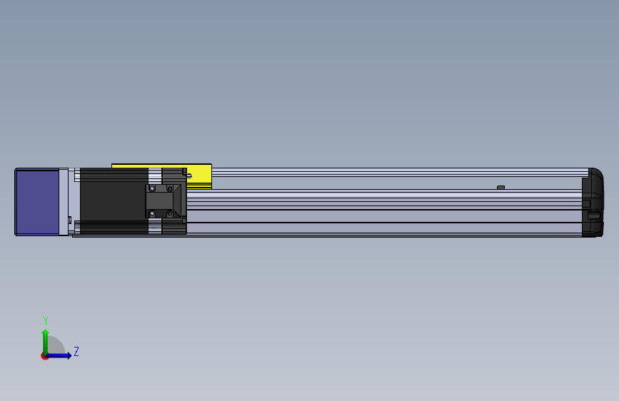 丝杆半封闭 MTH10-侧装-60步进[MTH10-L10-300-BL-60-C2-N]丝杆滑台模组_SOLIDWORKS 2018_模型 ...