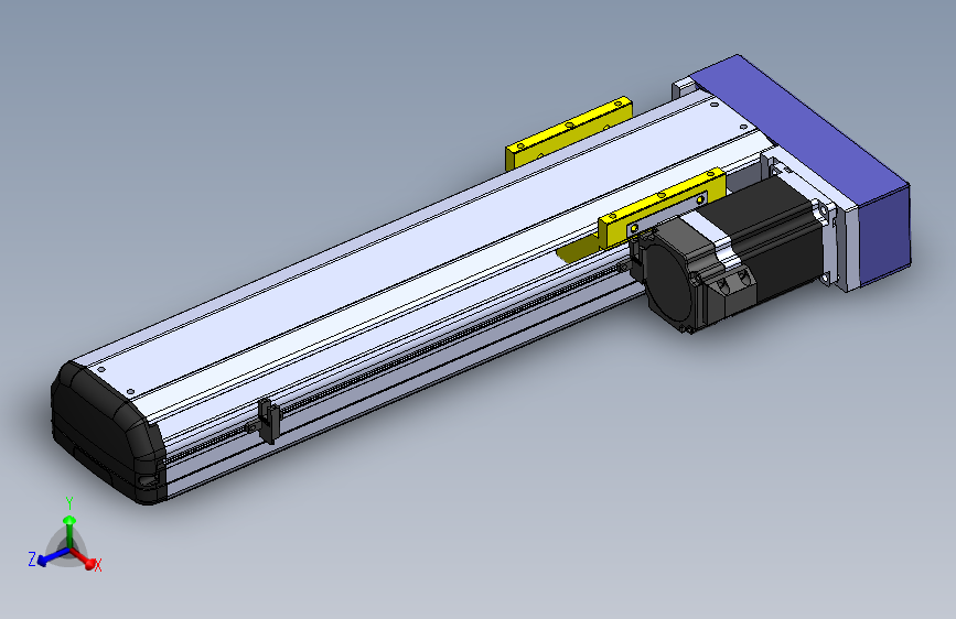 丝杆半封闭 MTH10-侧装-60步进[MTH10-L10-300-BR-60-C2-N]丝杆滑台模组_SOLIDWORKS 2018_模型 ...