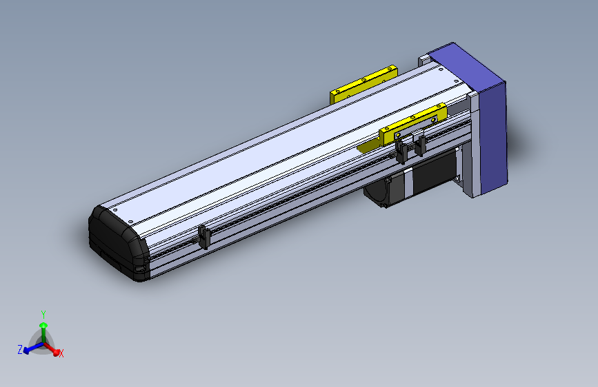 丝杆半封闭 MTH10-侧装-60步进[MTH10-L10-300-BR-60-C2-N]丝杆滑台模组_SOLIDWORKS 2018_模型 ...