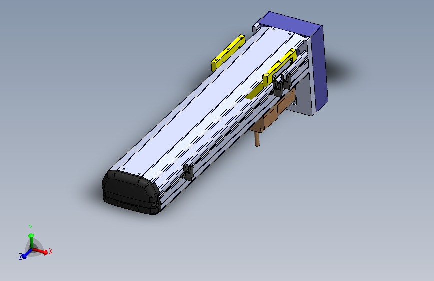 丝杆半封闭 MTH10-侧装-100W[MTH10-L10-300-BR-M100W-C2-P]丝杆滑台模组三菱电机_SOLIDWORKS ...