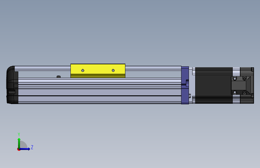 丝杆半封闭 MTH10-直连-60步进[MTH10-L10-300-BC-60-C2-P]丝杆滑台模组_SOLIDWORKS 2018_模型 ...