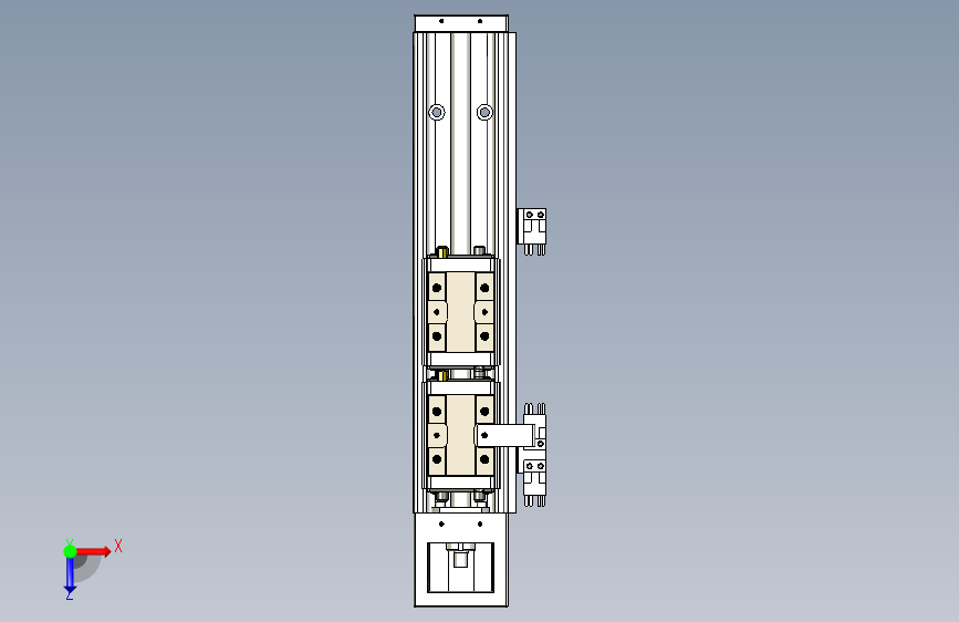 KK60-300A2-F0 模组 标准A2双滑座 KK60-A2-F0 替换上银_STEP_模型图纸下载 – 懒石网