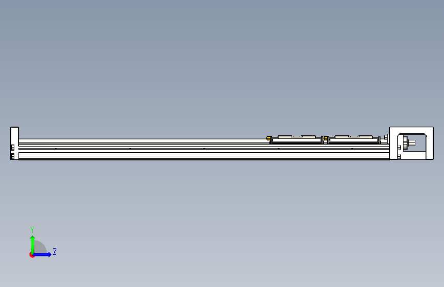 KK60-500A2-F0 模组 标准A2双滑座 KK60-A2-F0 替换上银_STEP_模型图纸下载 – 懒石网