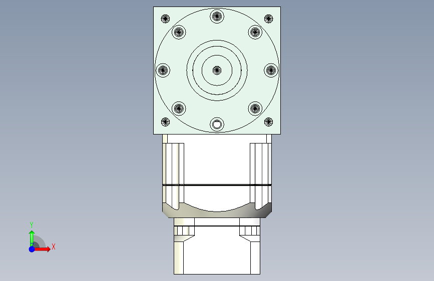 PW210双轴 PGH180T-L2 22-110-145-M8转向器_STEP_模型图纸下载 – 懒石网