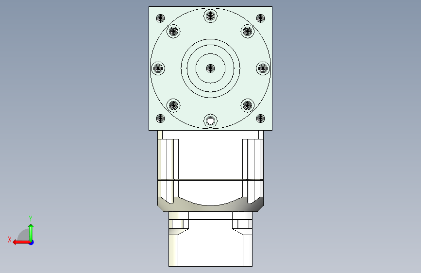 PW210双轴 PGH180T-L2 22-110-145-M8转向器_STEP_模型图纸下载 – 懒石网
