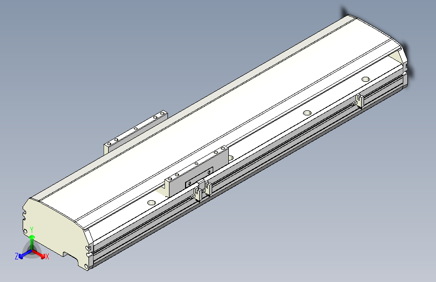 MTH17标准螺杆滑台[MTH17-L#-1100-M-P40-C3]_STEP_模型图纸下载 – 懒石网
