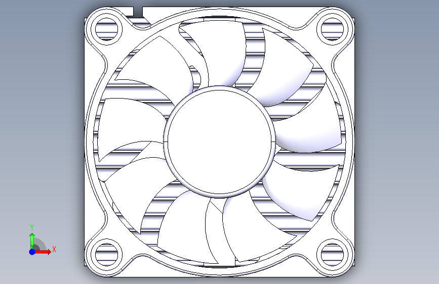 CPU散热器_CATIA_模型图纸下载 – 懒石网