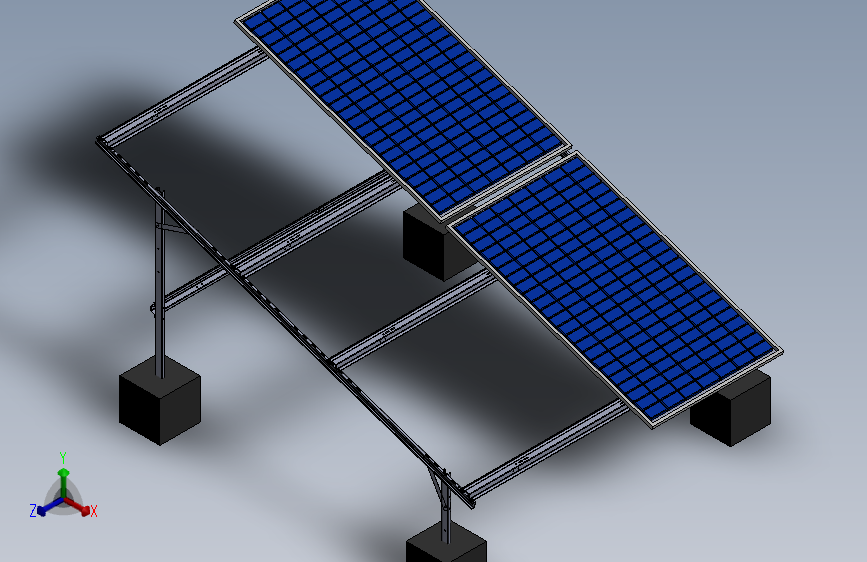 太阳能光伏板_SOLIDWORKS 2022_模型图纸免费下载 – 懒石网