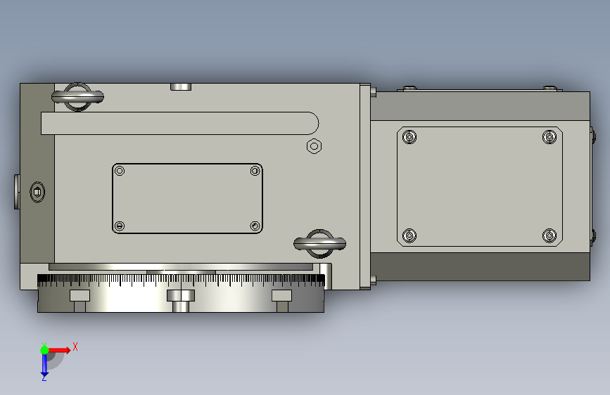 鑫松四轴转台立式-HD-250R数控分度盘CNC加工中心_STEP_模型图纸下载 – 懒石网