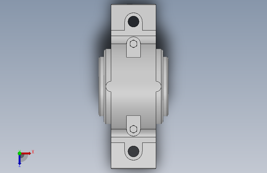二螺柱立式轴承座SN200系列_SOLIDWORKS 2014_模型图纸下载 – 懒石网