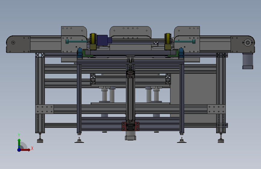 玻璃运输皮带线 Solidworks 2020 模型图纸下载 懒石网