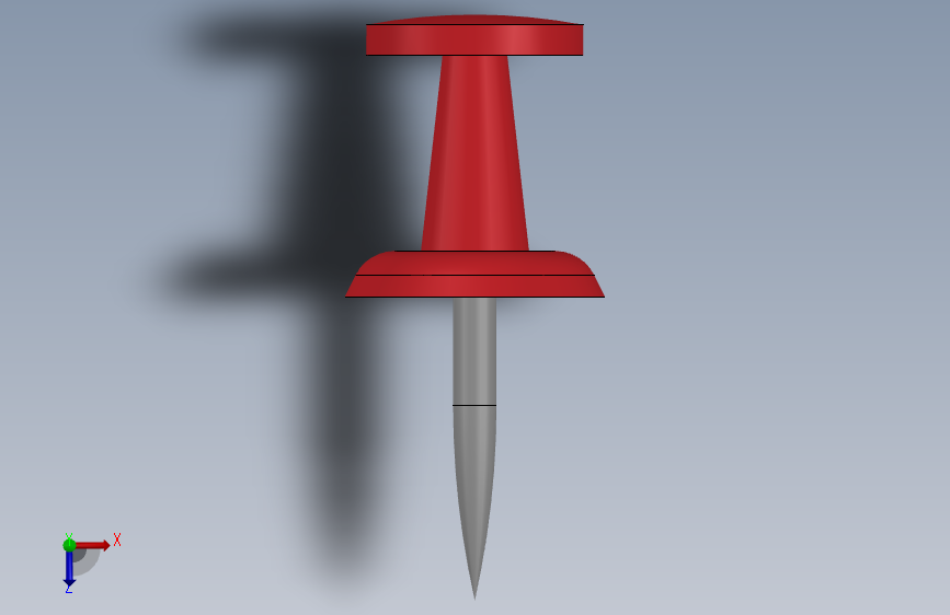 图钉_SOLIDWORKS 2019_模型图纸下载 – 懒石网