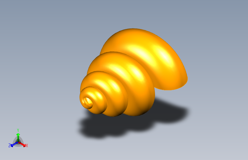 UG版海螺模型_Parasolid_模型图纸下载 – 懒石网