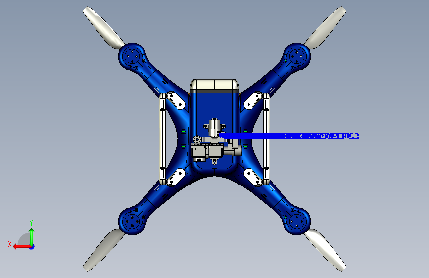 无人机3D_PROE_模型图纸下载 – 懒石网