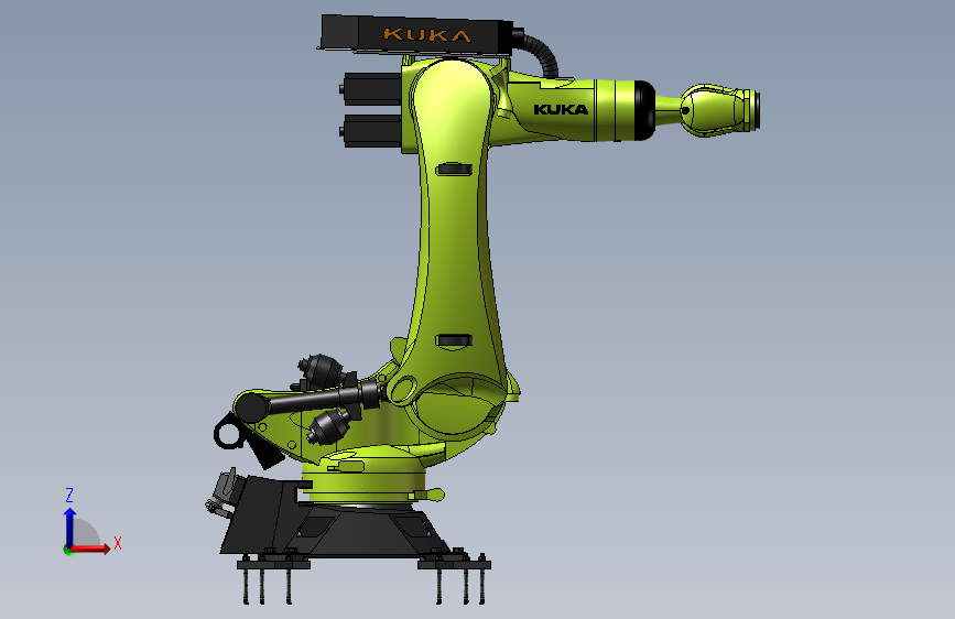 KUKA KR 180 R2500 extra (KR QUANTEC extra)机器人_SOLIDWORKS 2021_模型图纸下载 – 懒石网