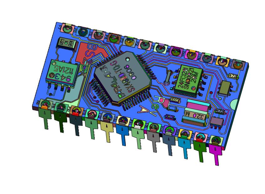 低级微控制器BASIC Stamp_STEP _模型图纸下载 – 懒石网